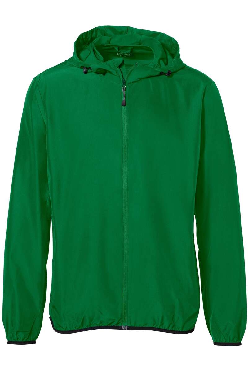 HAKRO 867 transition jacket hood kelly green | Hemden.de
