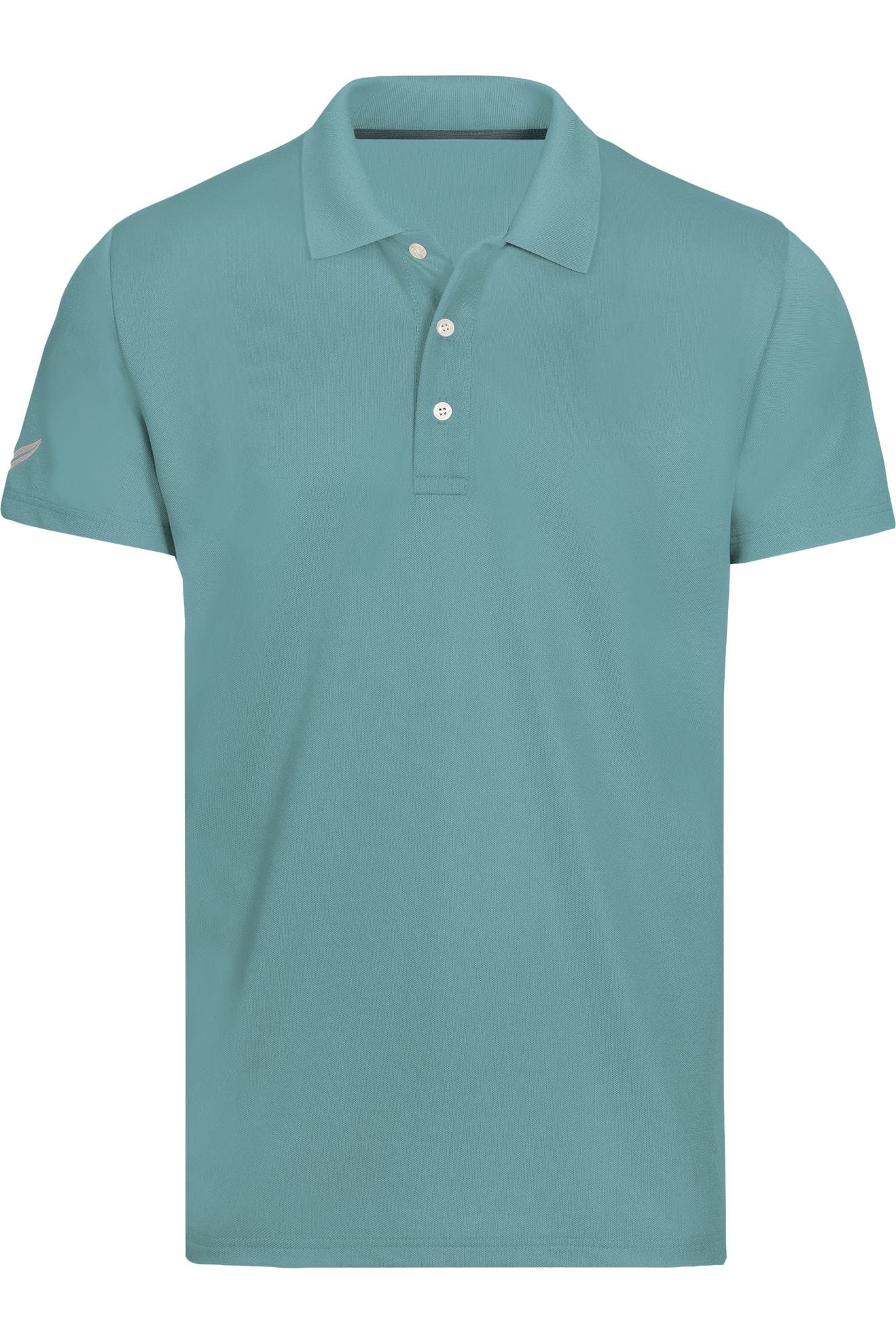 TRIGEMA Classic Fit polo shirt green, One Colour | Hemden.de