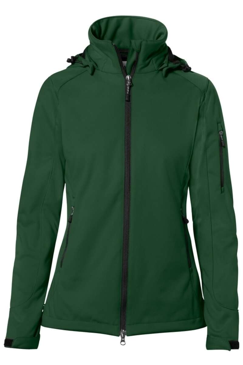 HAKRO Regular Fit women softshell jacket zip green | Hemden.de