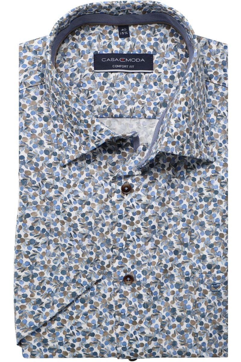 Casa Moda Comfort Fit shirt blue, print | Hemden.de