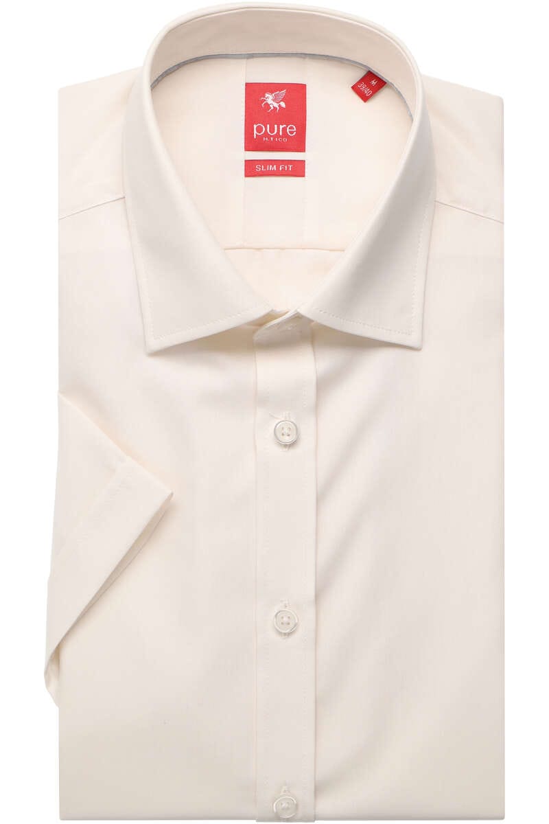 Pure Slim Fit shirt ecru, One Colour | Hemden.de