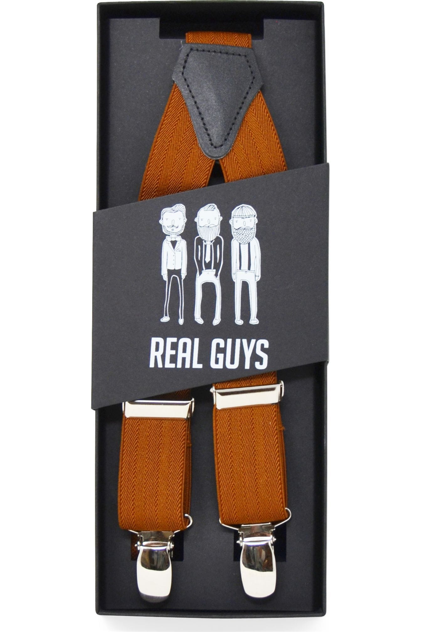 Real Guys suspenders brown, One Colour | Hemden.de