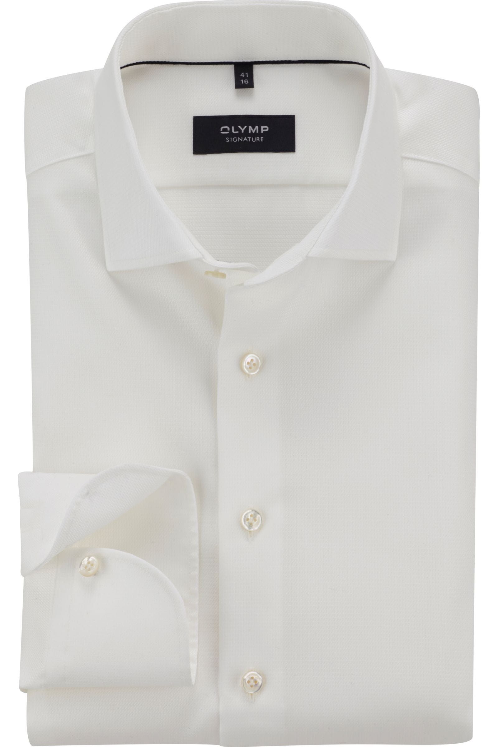 OLYMP SIGNATURE Tailored Fit Overhemd champagne, Effen | Overhemden.com