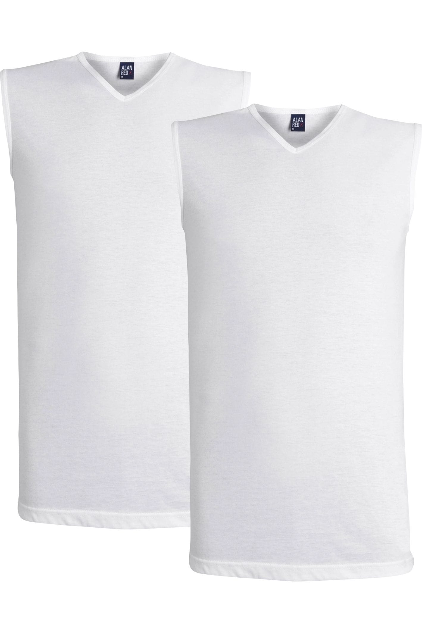 Alan Red Minto Tanktop V-hals Dubbel pak wit | Overhemden.com