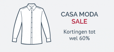 Casa Moda overhemden en herenmode | 2+1 GRATIS % 3 halen, 2 betalen