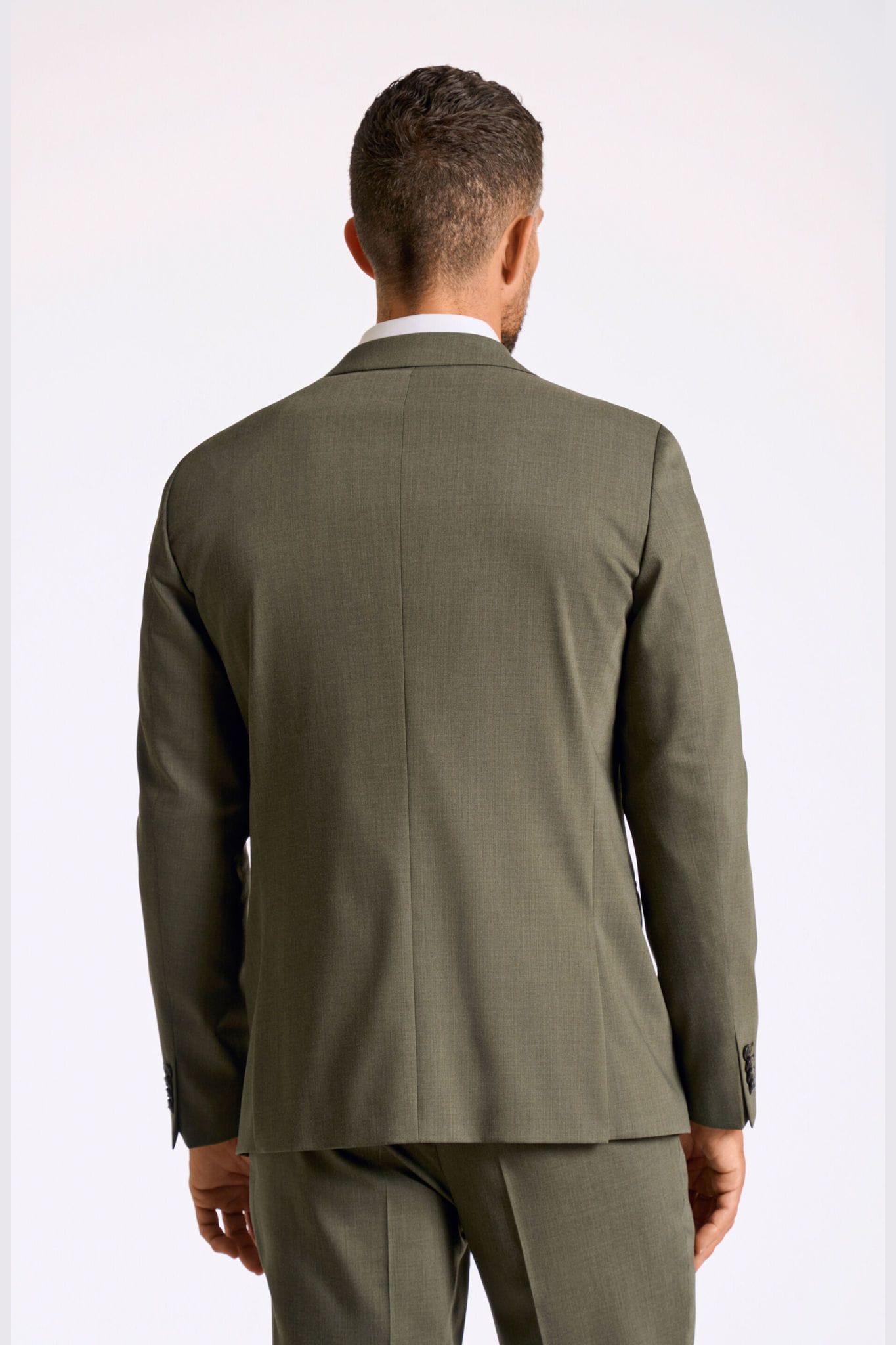 Lindbergh Black Modern Fit Blazer Knoopsluiting army | Overhemden.com