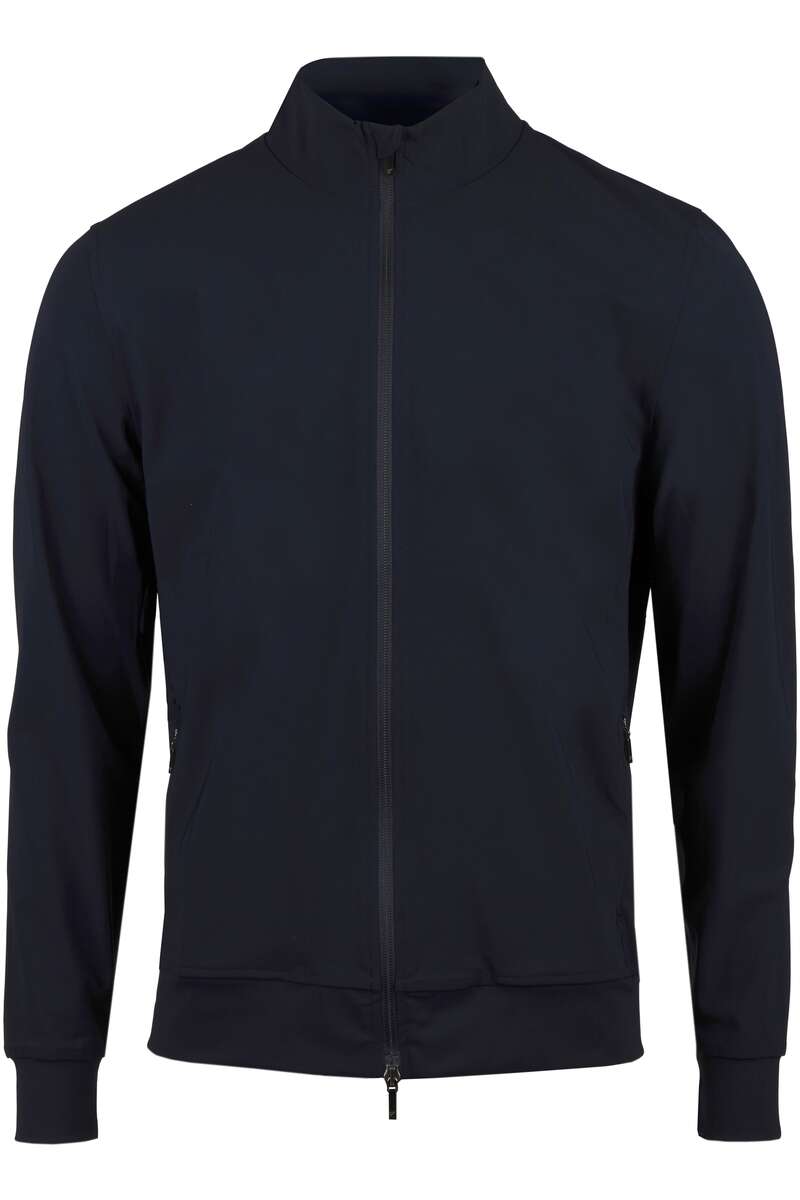 Stenströms Fitted Body Jacket zip dark blue, One Colour | Hemden.de