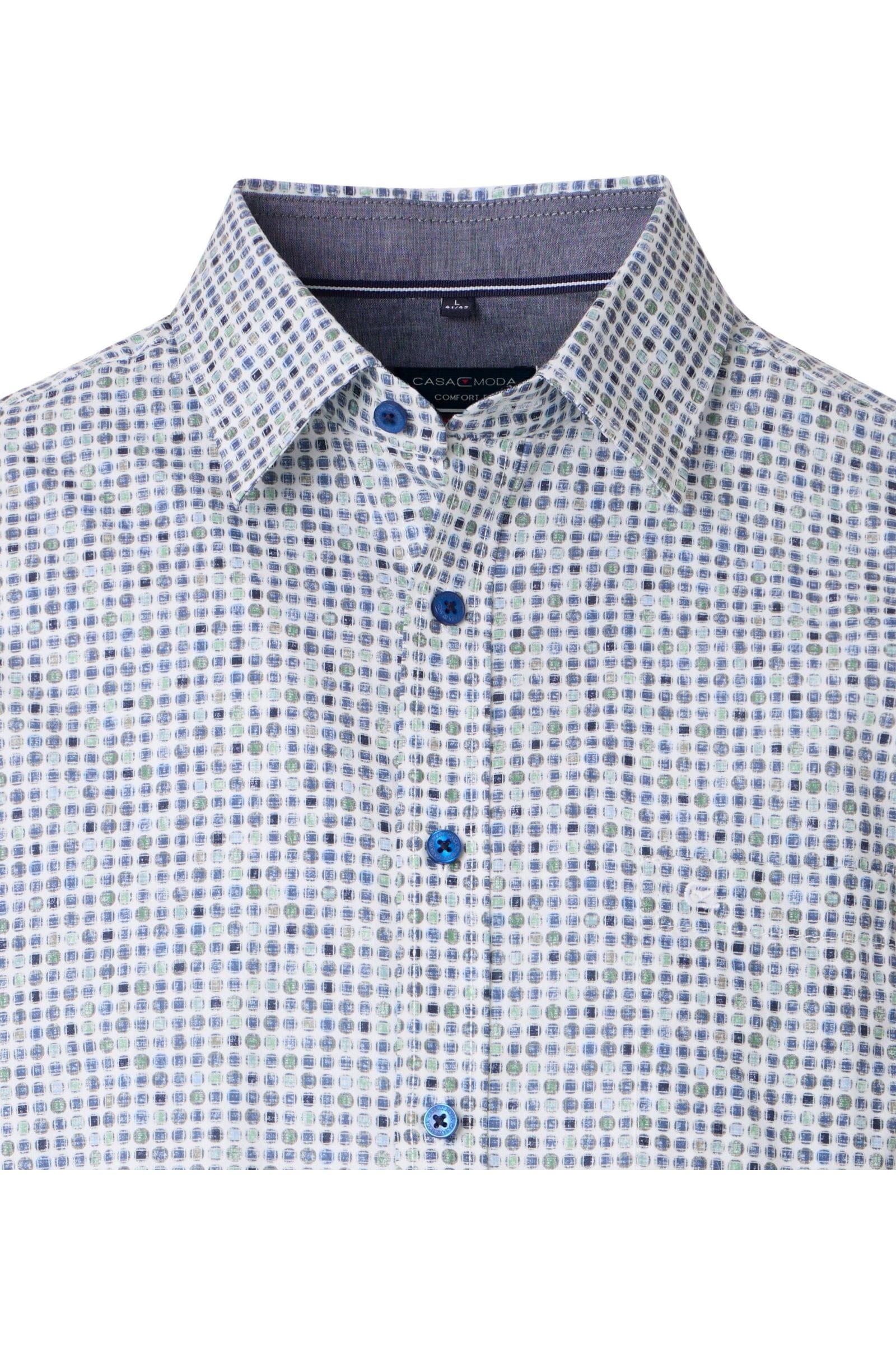 Casa Moda Comfort Fit shirt green, print | Hemden.de