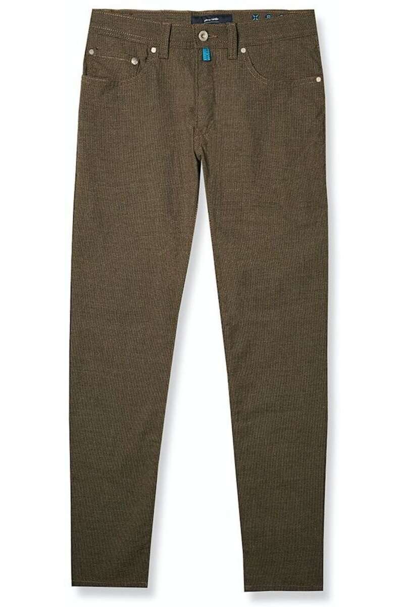 Pierre Cardin Lyon Tapered Fit Five-Pocket trousers Timber Wolf | Hemden.de