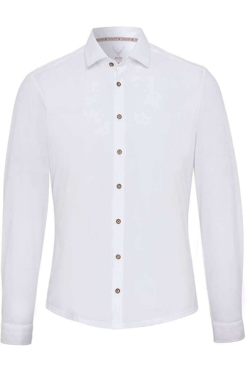 Pure Slim Fit traditional shirt white, One Colour | Hemden.de