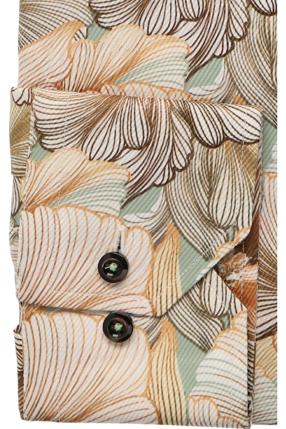 Stenströms Fitted Body shirt brown, Patterned | Hemden.de