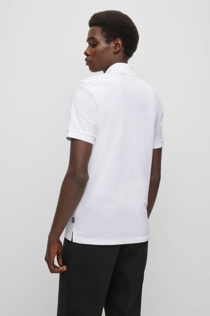 BOSS Regular Fit polo shirt white, One Colour | Businesshemden.com