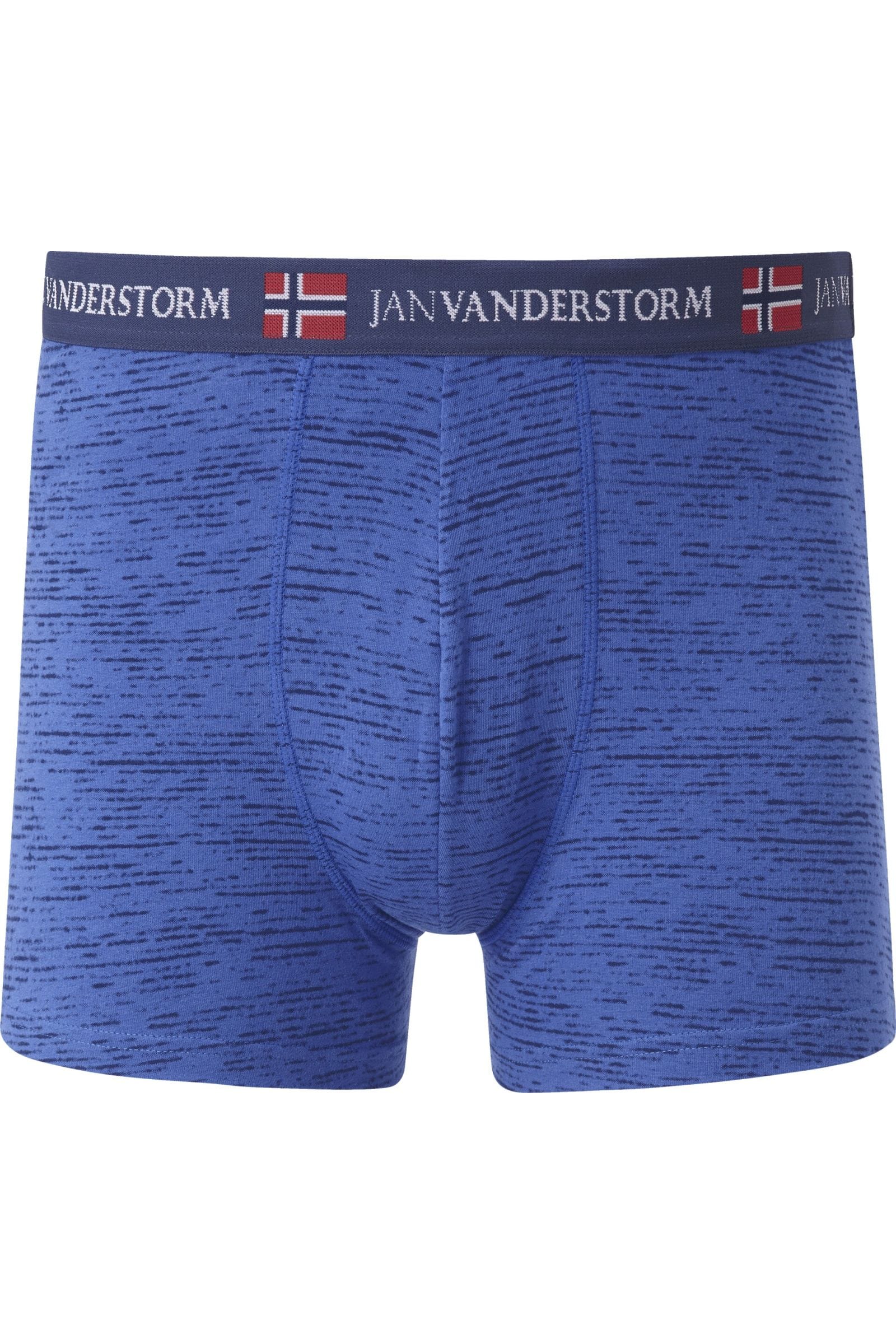 Jan Vanderstorm Caleçon Pack de trois bleu | Overhemden.com FR-BE