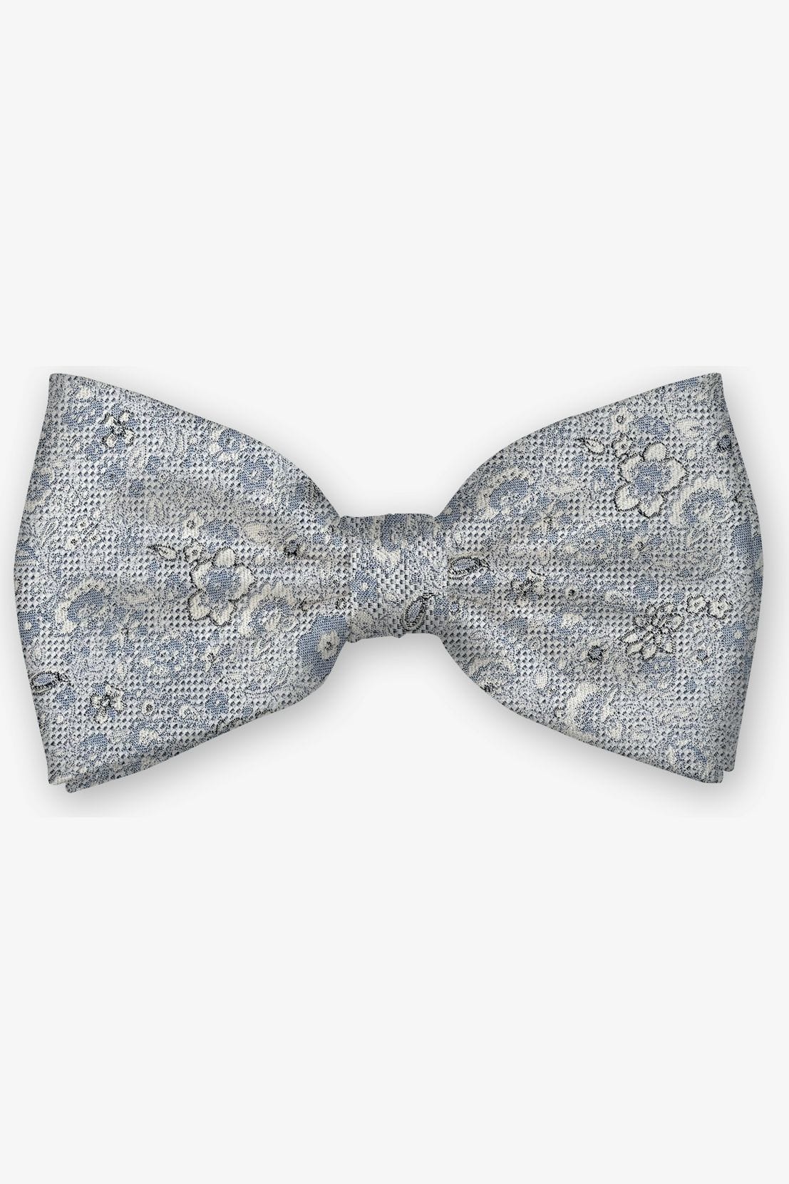 Real Guys bow tie 100% silk grey, Flowers | Hemden.de