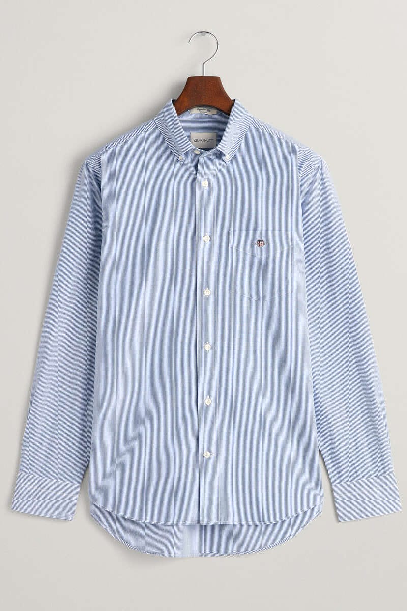 GANT Regular Fit shirt blue, One Colour | Hemden.de