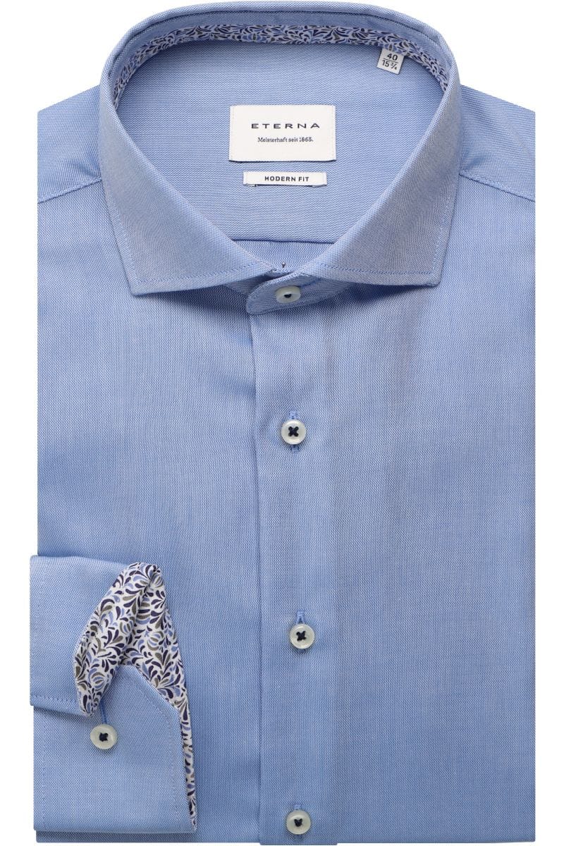 Eterna Modern Fit shirt blue, One Colour | Businesshemden.com