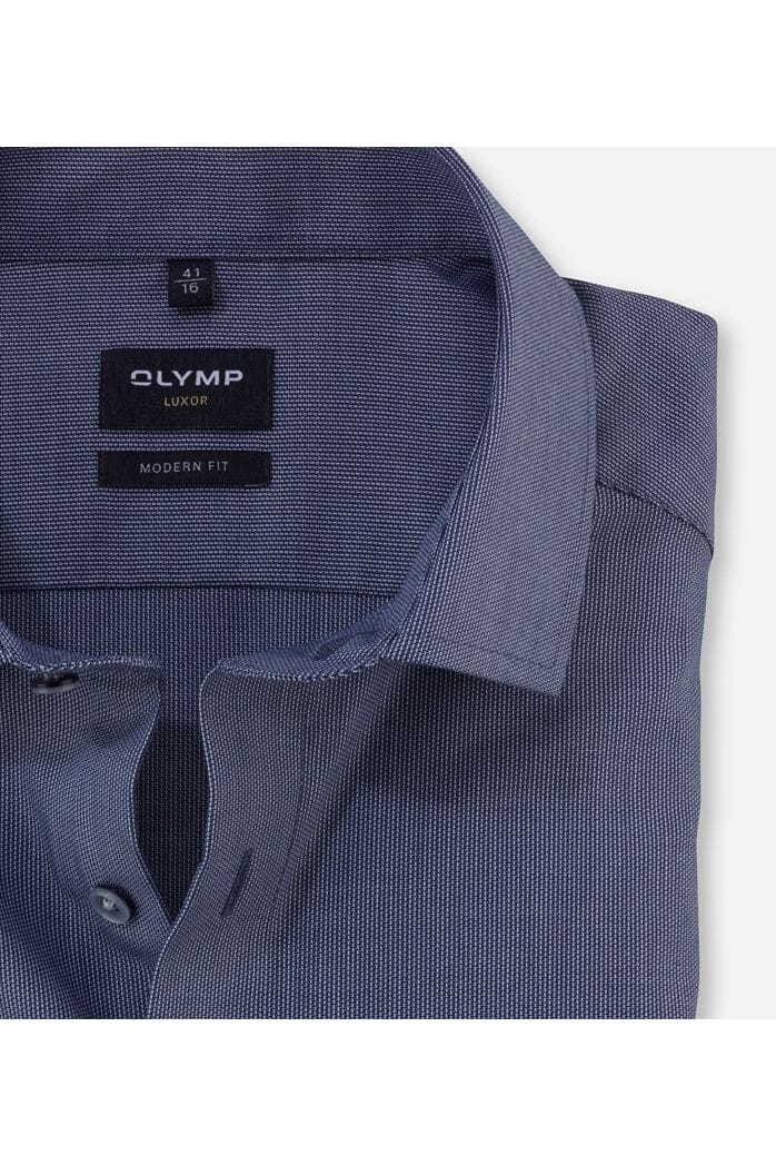 Olymp Luxor Modern Fit shirt marine, One Colour | Businesshemden.com