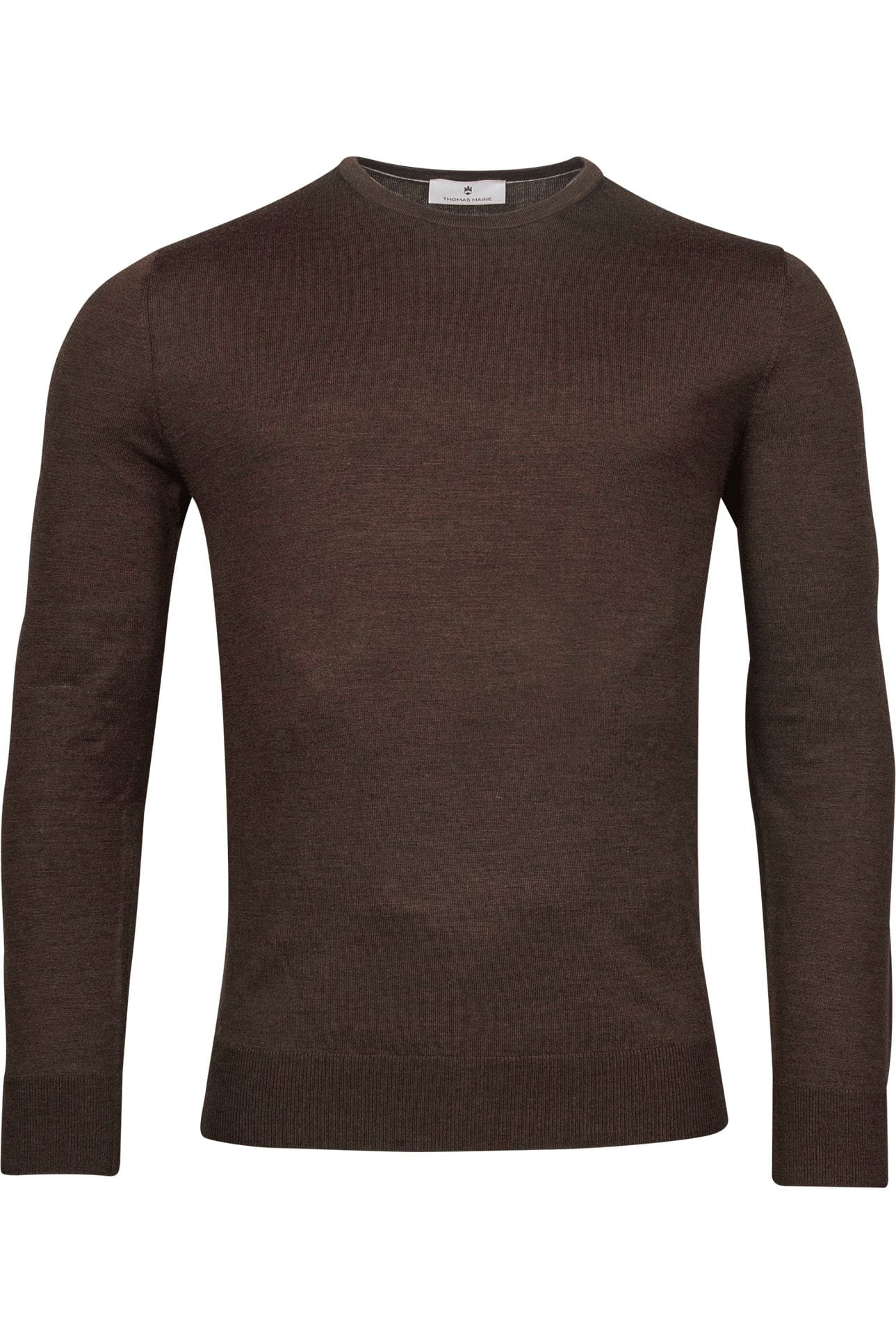 Thomas Maine Modern Fit pullover brown, One Colour | Hemden.de