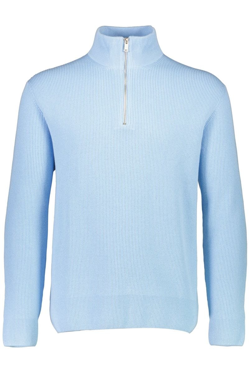 Lindbergh Relaxed Fit Troyer zip bright blue | Businesshemden.com