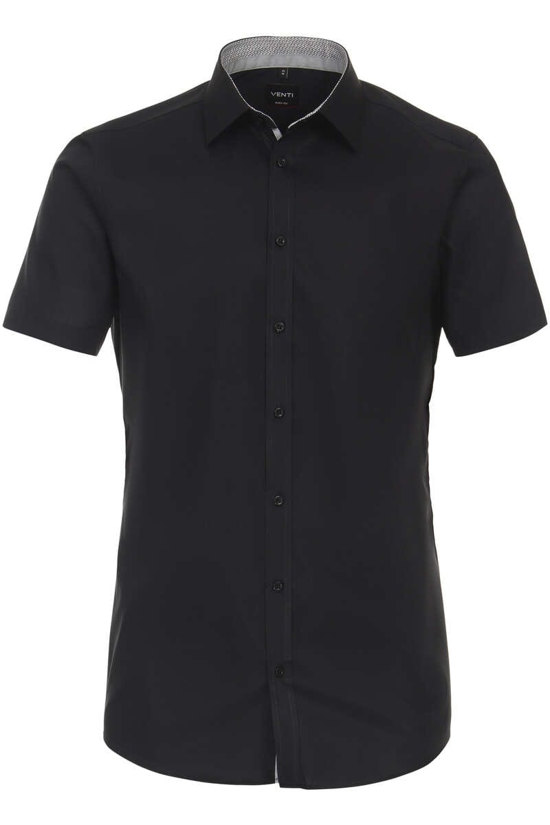 Venti Body Fit shirt black, One Colour | Businesshemden.com