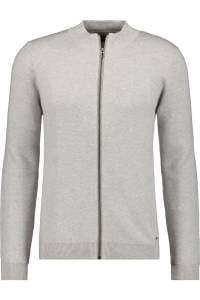 RAGMAN Regular Fit Cardigan zip light grey | Hemden.de
