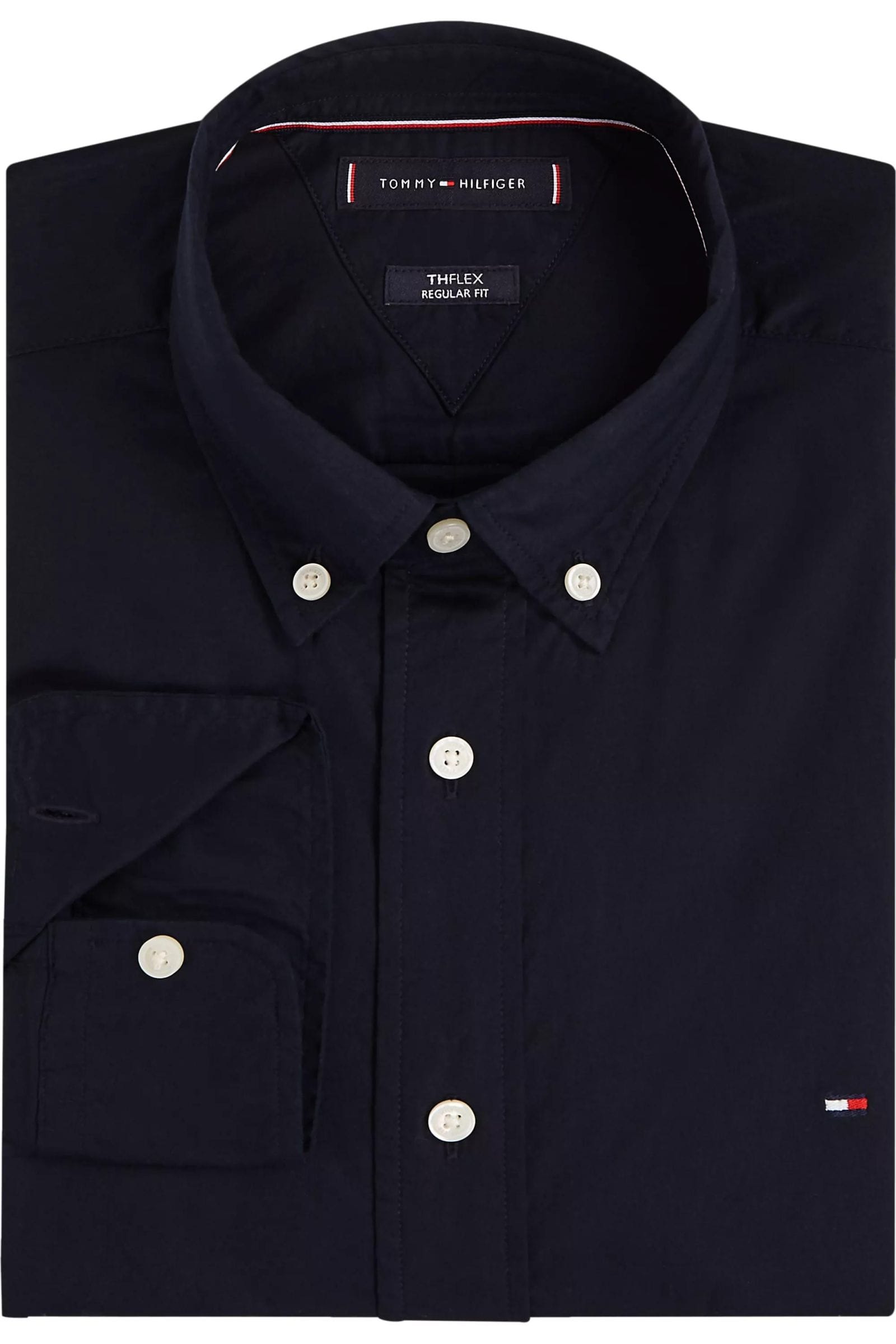 Tommy Hilfiger Regular Fit shirt blue, One Colour | Hemden.de