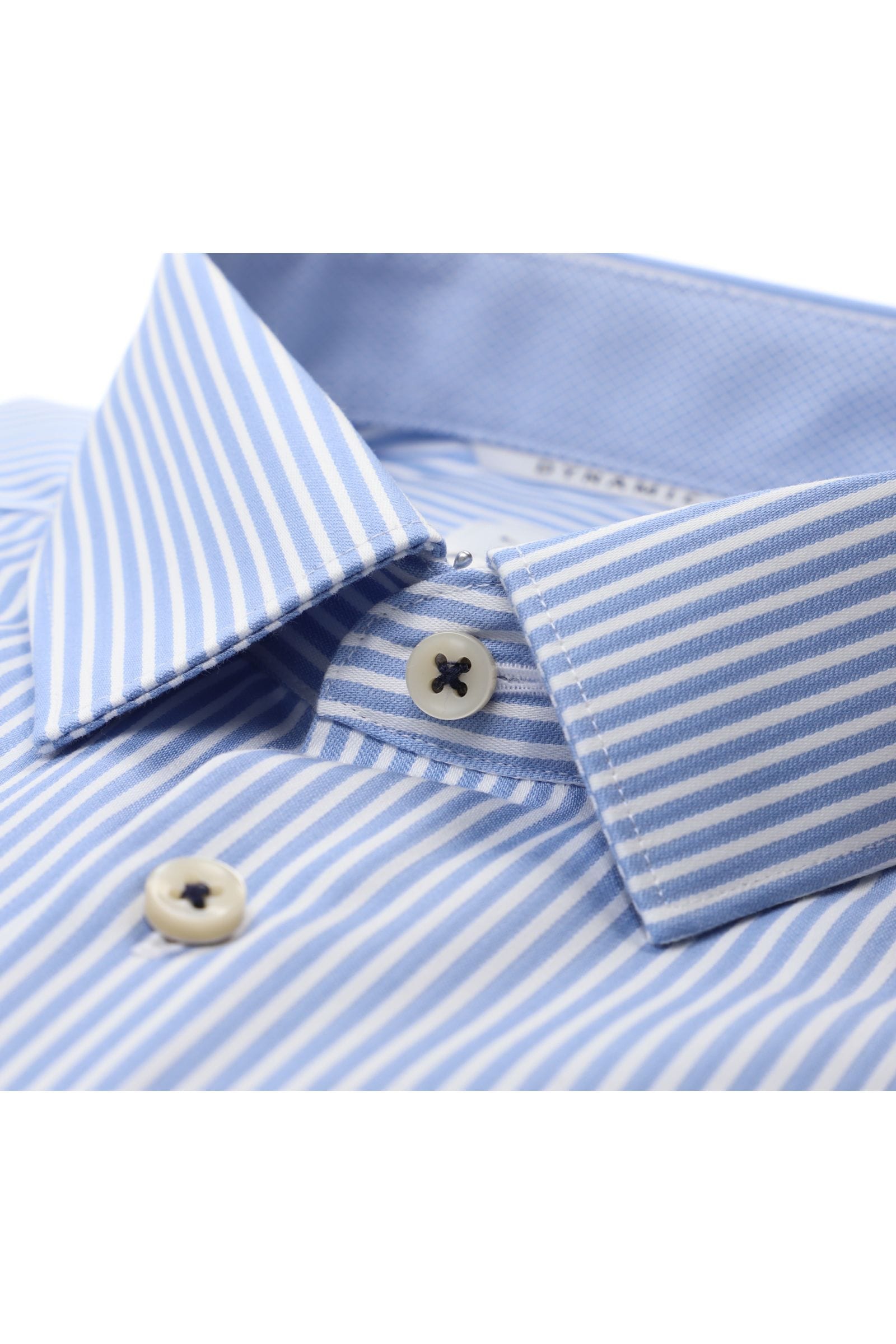 ETERNA Slim Fit Hemd mittelblau, Gestreift (extra langer Arm) | Hemden.de