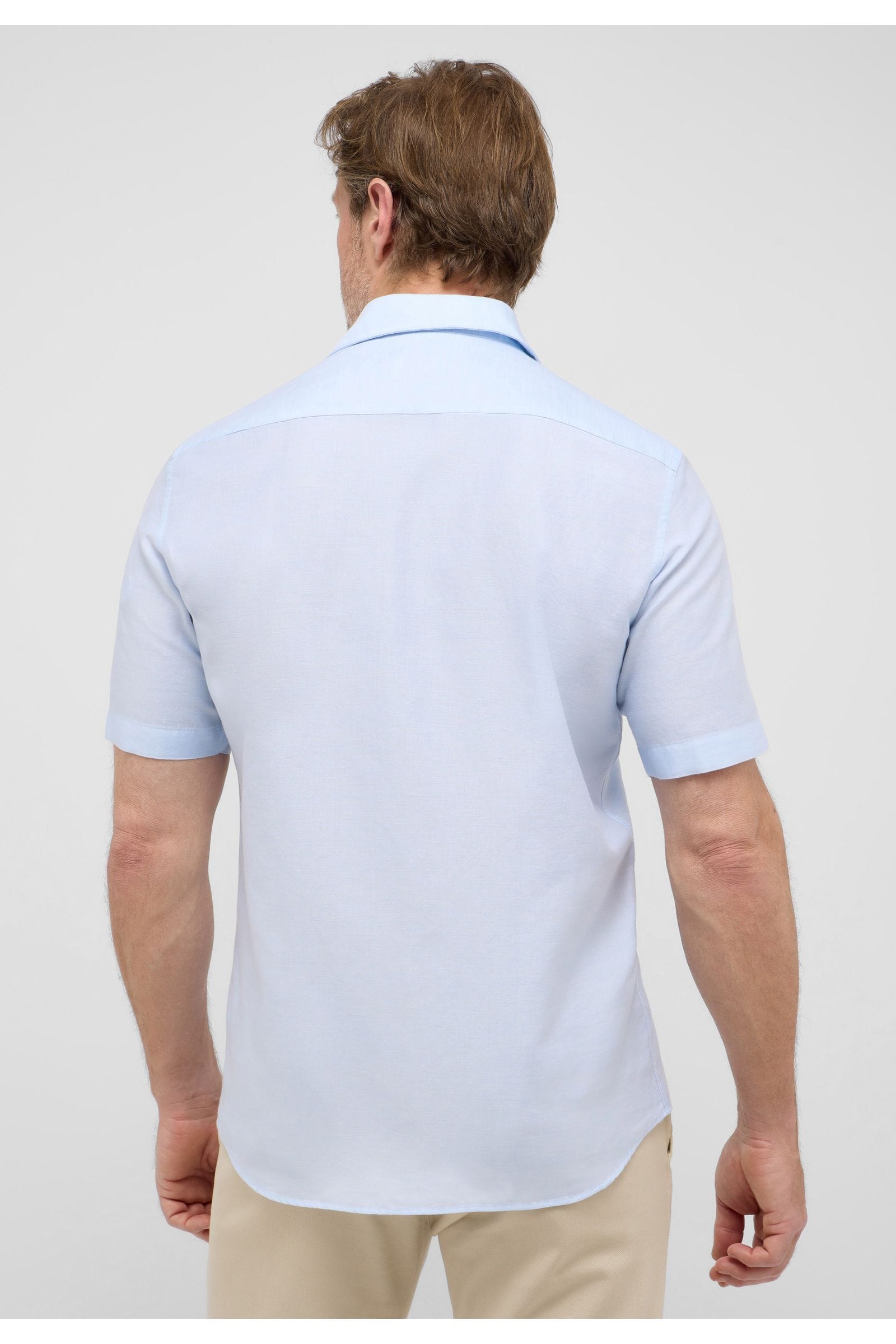Eterna 1863 Modern Fit linen shirt sky blue, One Colour | Hemden.de