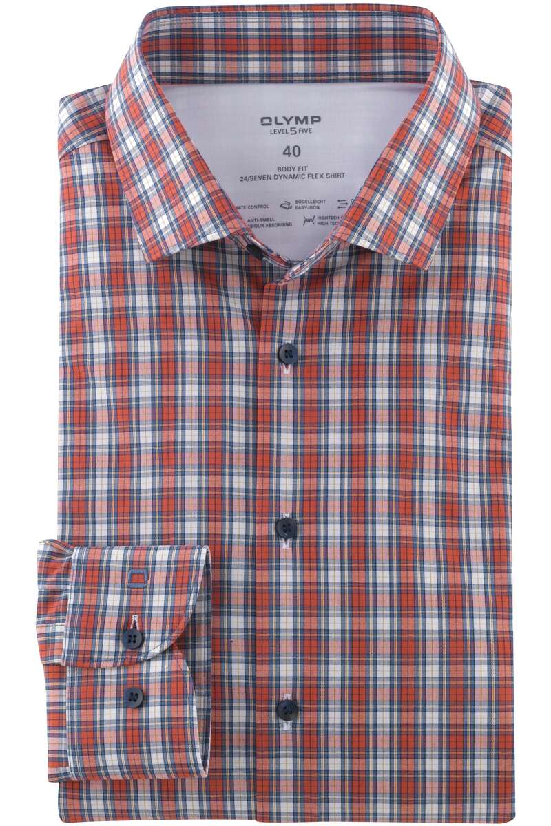 Hochwertiges OLYMP Level Five 24/Seven Body Fit Hemd in der Farbe blau ...