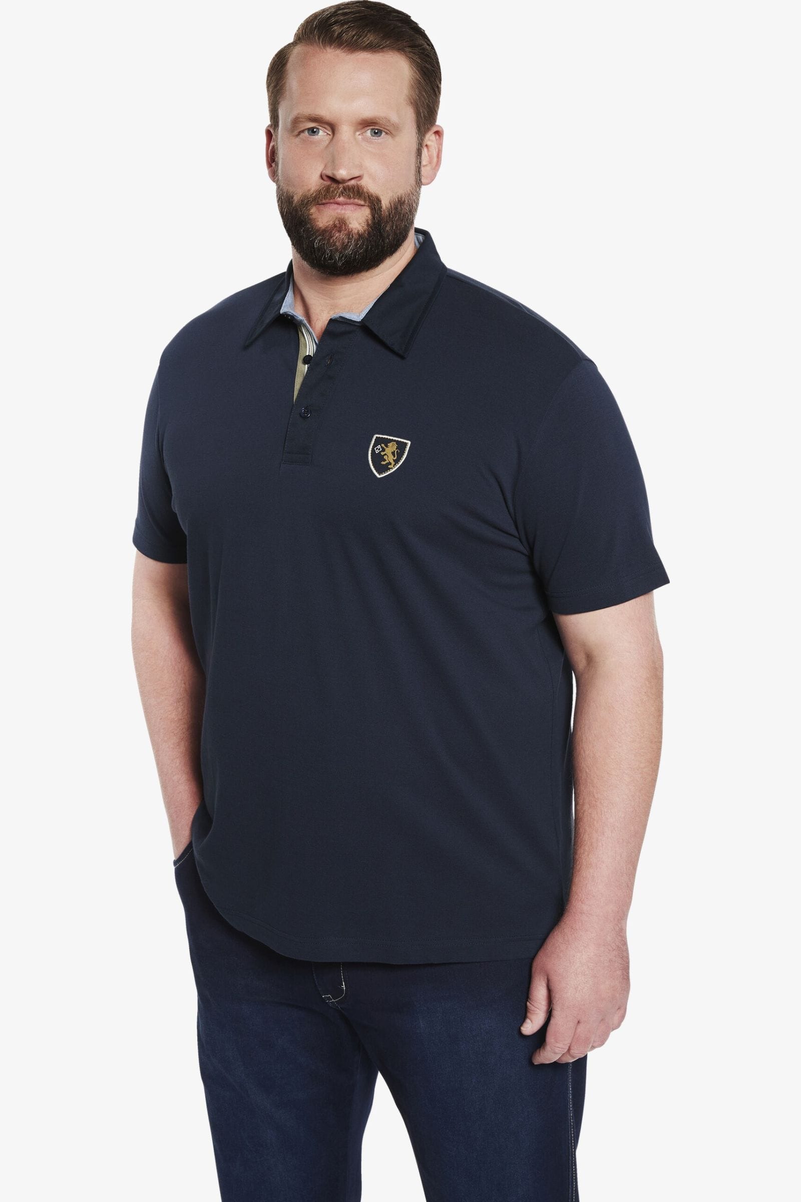 Charles Colby Comfort Fit polo shirt dark blue, One Colour | Hemden.de