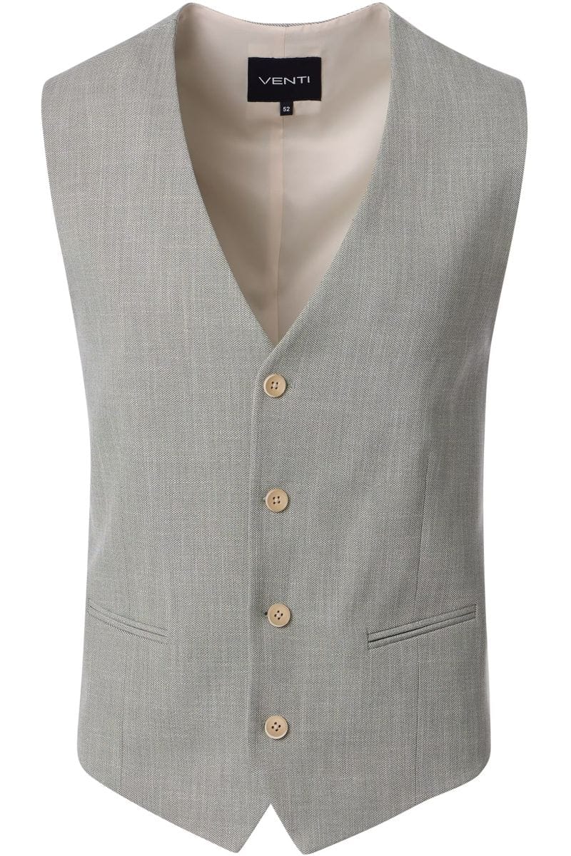 Venti Modern Fit vest green | Businesshemden.com