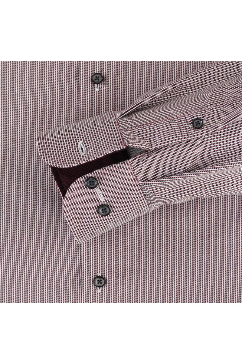 Casa Moda Comfort Fit Overhemd rood, Gestreept | Overhemden.com