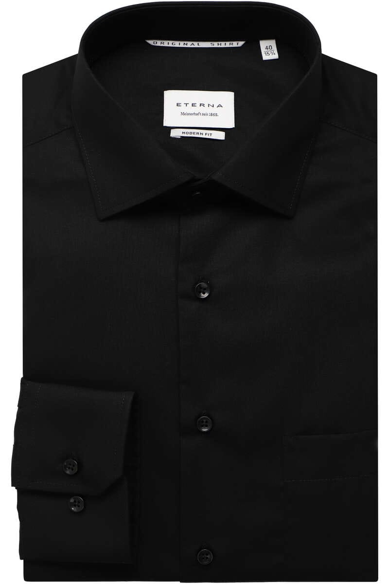 Eterna Modern Fit shirt black, One Colour | Hemden.de