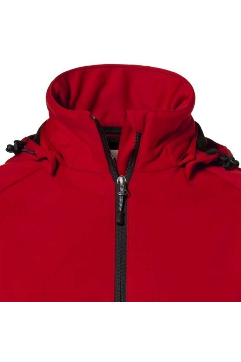 HAKRO 248 women softshell jacket hood (removable) red | Hemden.de