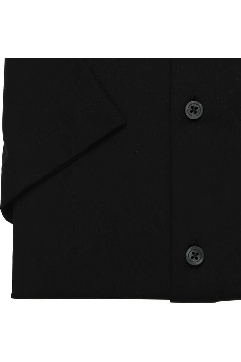 Hochwertiges Pure Functional Slim Fit Kurzarmhemd In Der Farbe Schwarz