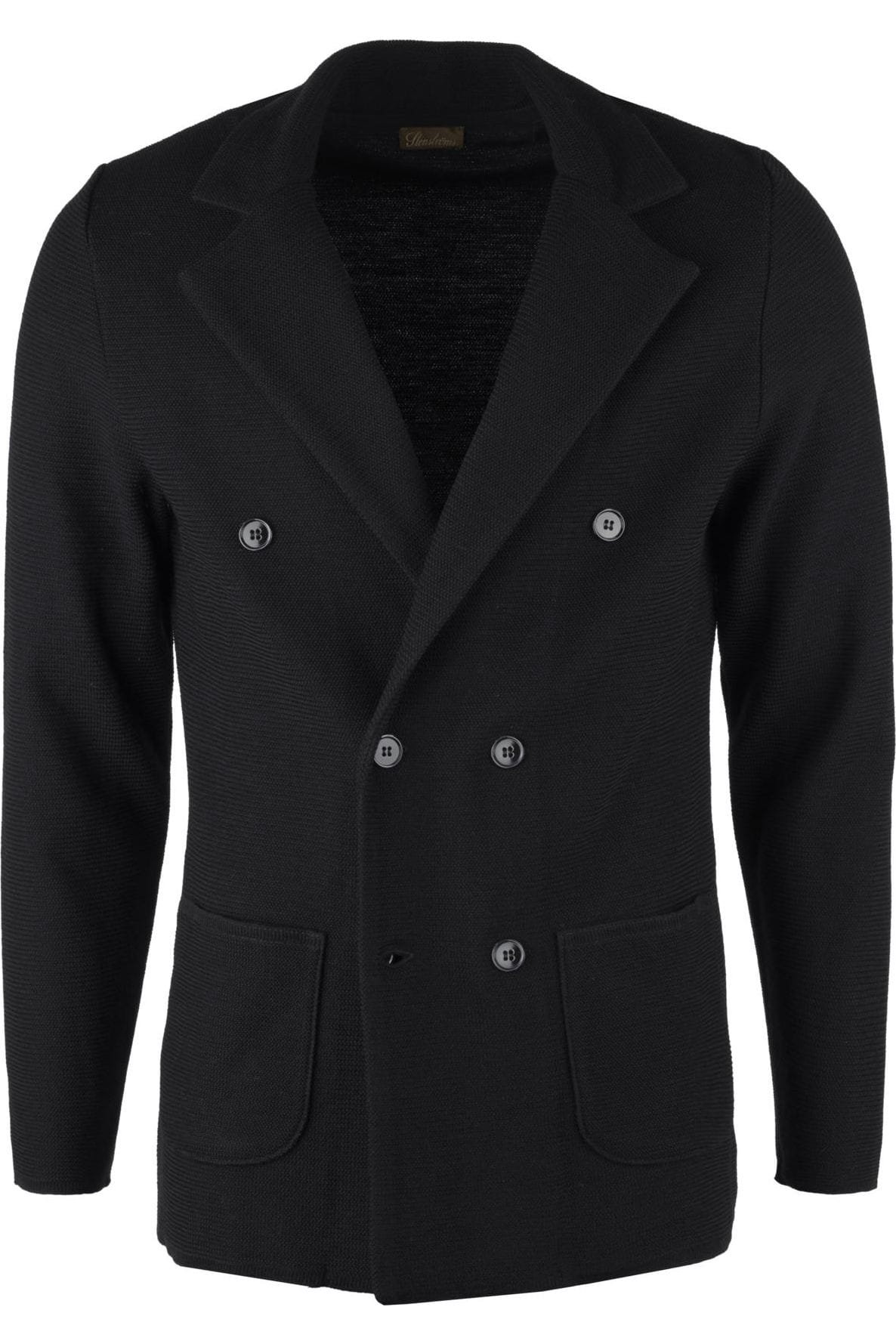 Stenströms Fitted Body Blazer zwart | Overhemden.com