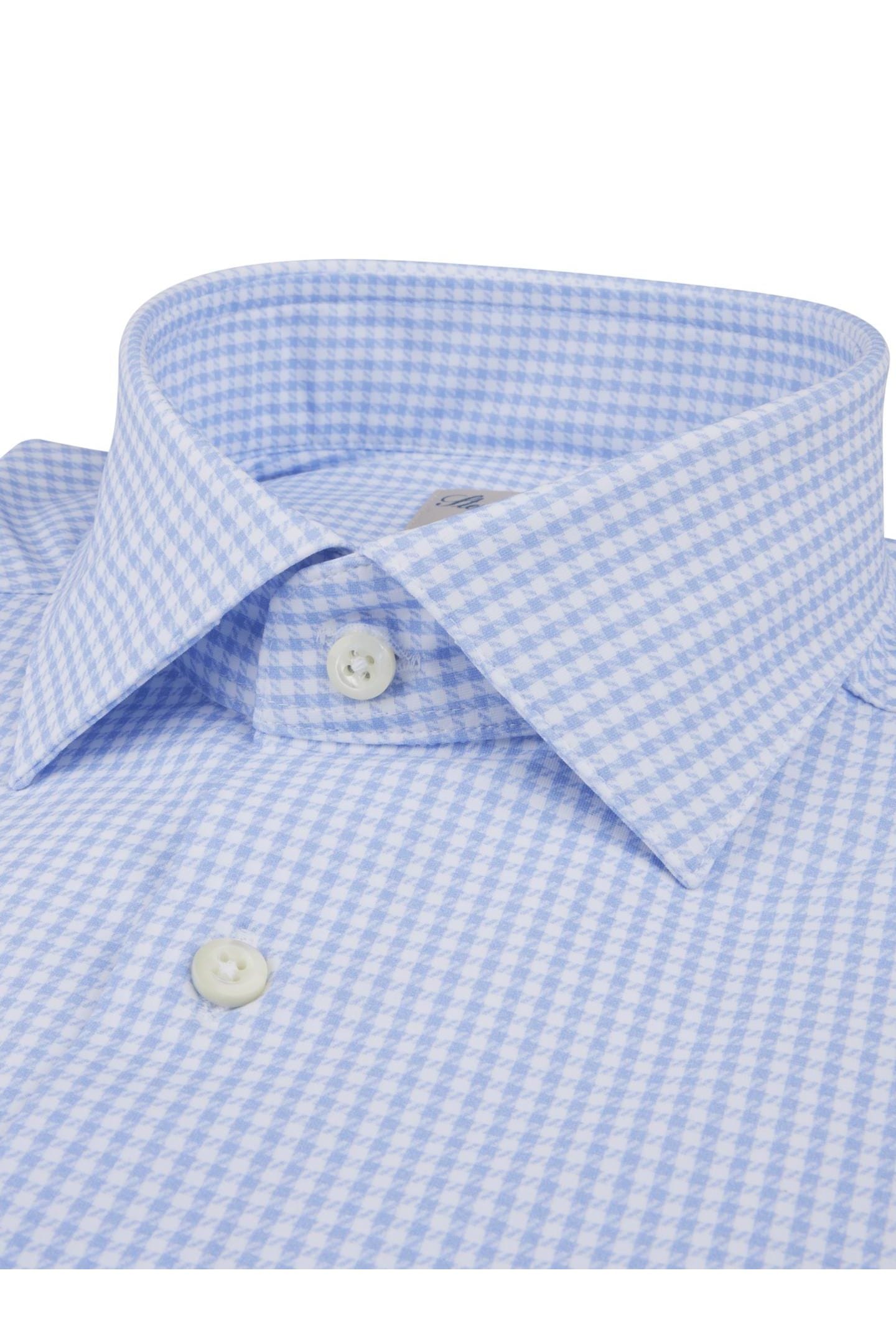 Stenströms Slimline jersey shirt blue, Chequered | Hemden.de