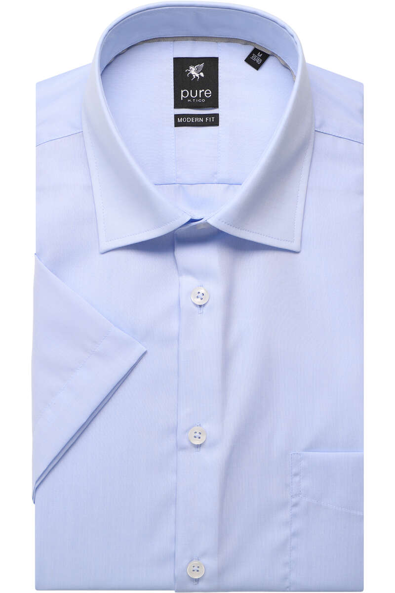 Pure Modern Fit shirt bright blue, One Colour | Hemden.de