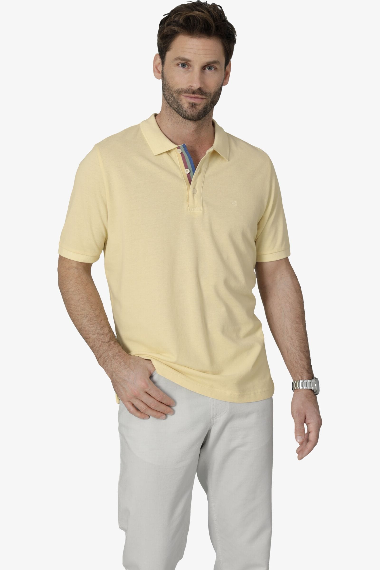 BABISTA Regular Fit polo shirt light yellow, One Colour ...