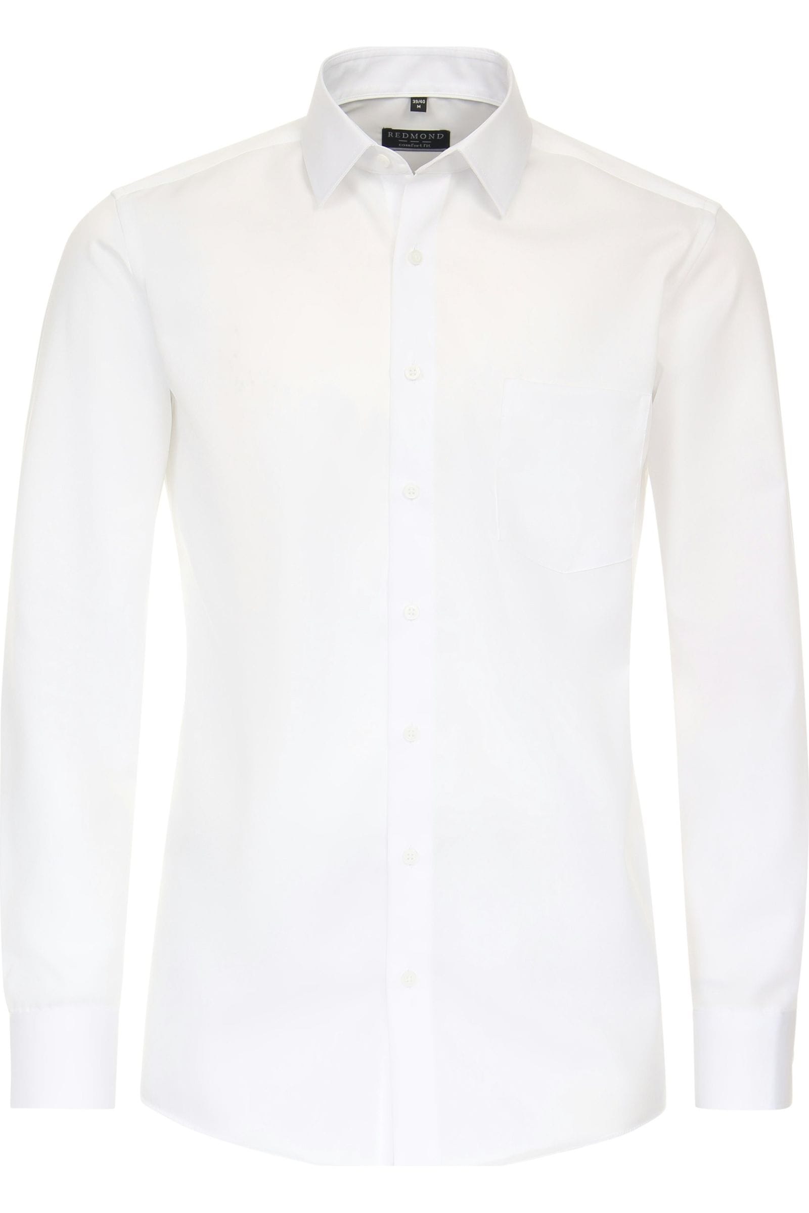 Redmond Comfort Fit Hemd weiss, Einfarbig | Hemden.de