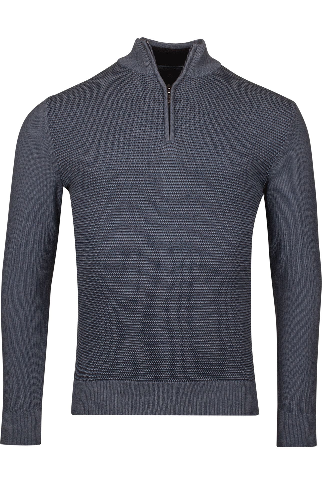 Baileys Regular Fit Troyer zip marine | Hemden.de